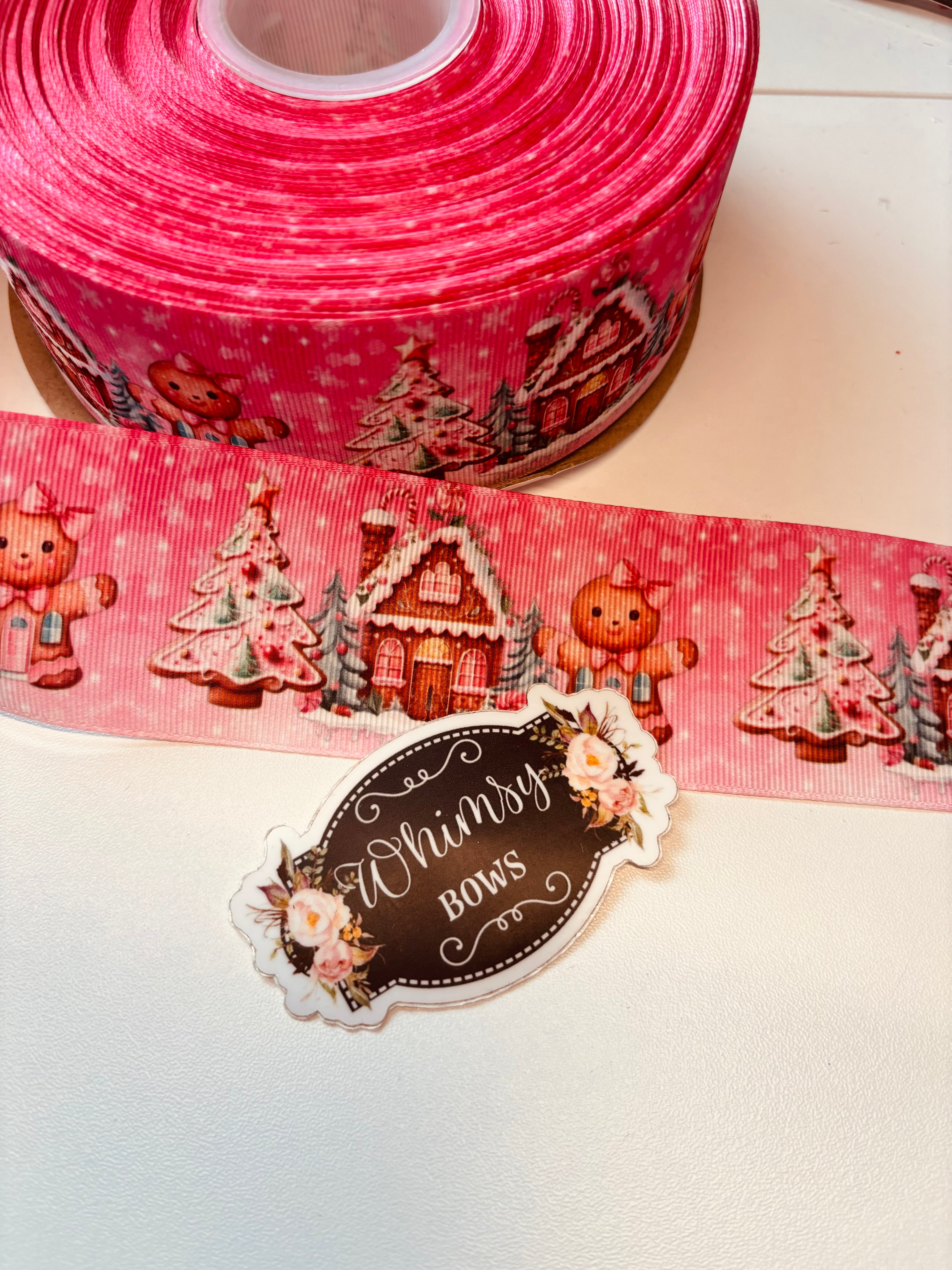 2 INCH GINGERBREAD HOUSE – Whimsy Ribbons and Bows