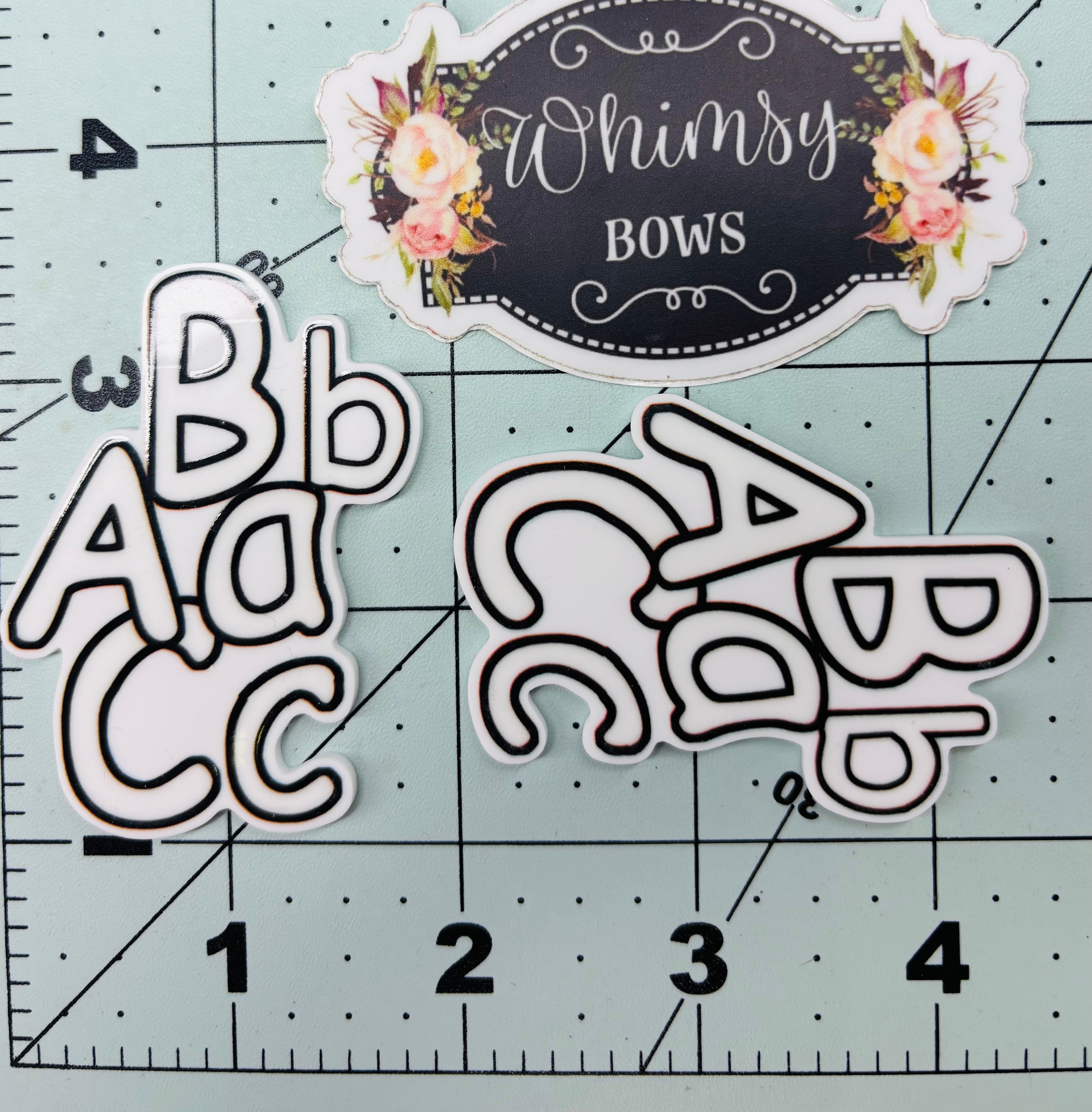 ABC Large Resin – Whimsy Ribbons and Bows
