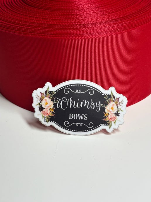 3 inch red solid grosgrain ribbon 5 yard rolls – Whimsy Ribbons and Bows
